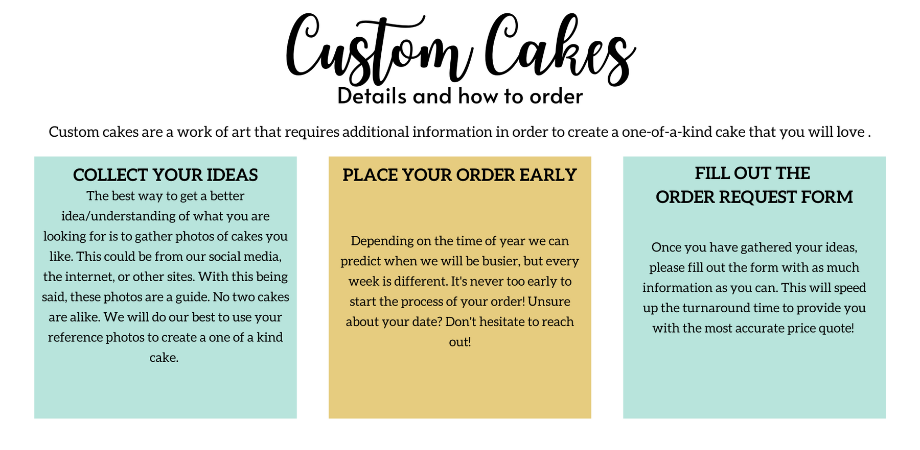 Custom Orders